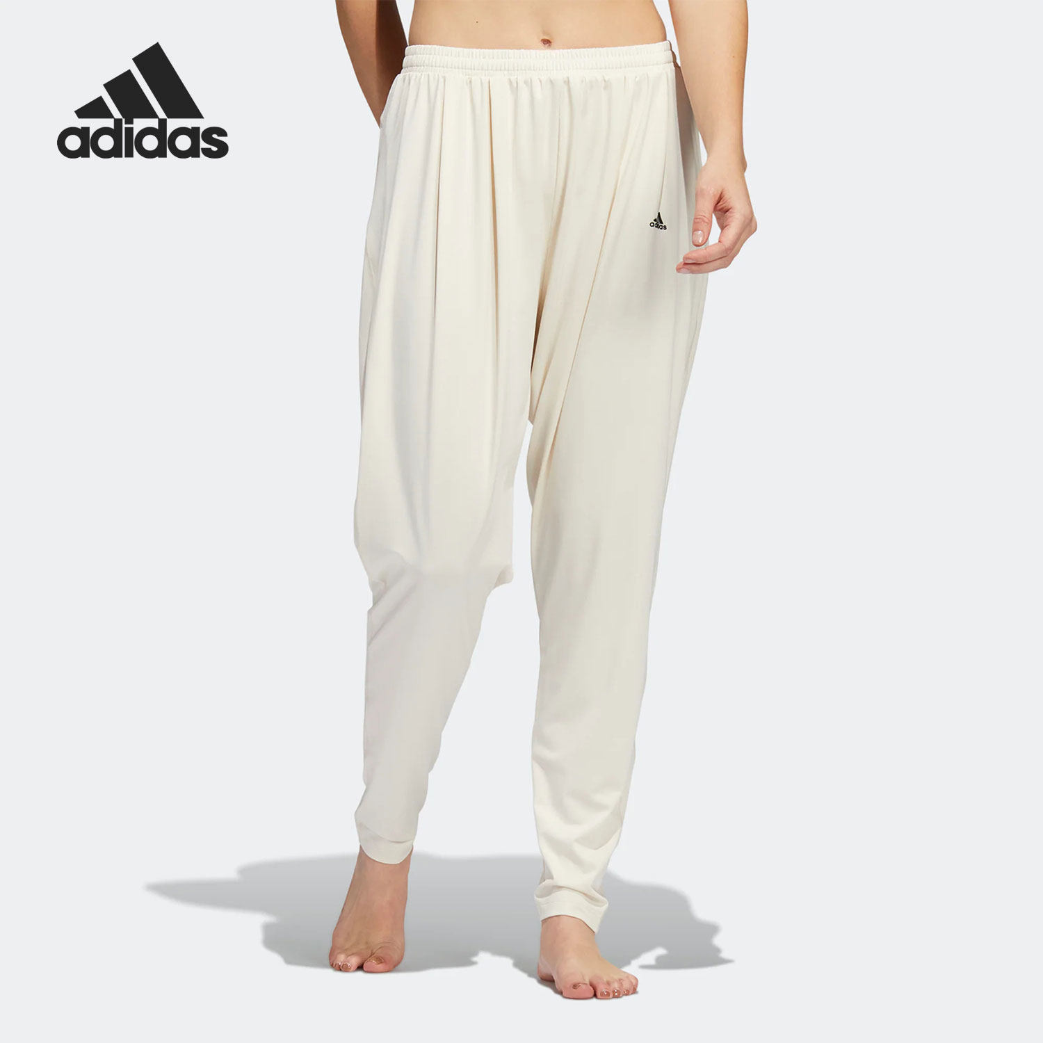 Adidas/阿迪达斯正品春季瑜伽女子运动休闲舒适长裤 HF5421