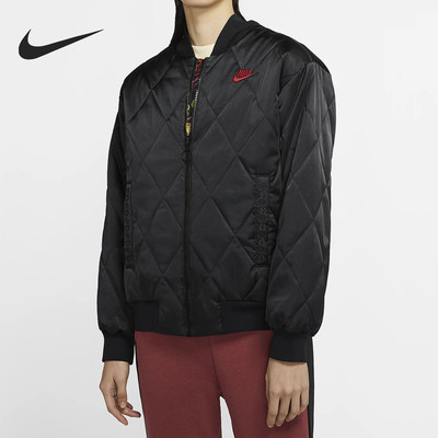 Nike/耐克正品新款CNY女子缎面运动休闲立领夹克外套CU3664