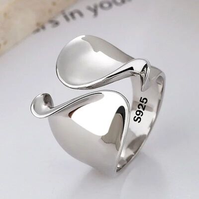 925 Sterling Silver Rings for Women Couple Minimalist Handma