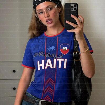 2026 Haiti Soccer Jersey Women Men Sports T-Shirts Brasil Fl