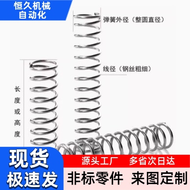 弹簧E-YVUM-D5 D6 -L15 L20 L25 L30 L35 L40 L 45 L50 L55 L60