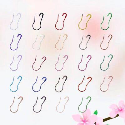 100pcs Safety Pins Design Assorted Colors Durable Metal