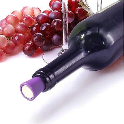 8Pcs Wine Stoppers Silicone Beverage Bottle Sealer Reusable