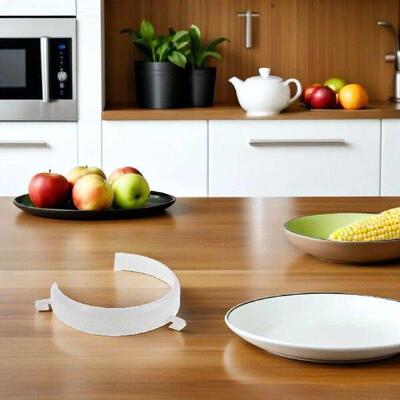 Clip-on 6 Inch No Spill Plate Guard Adaptive Scooping Food