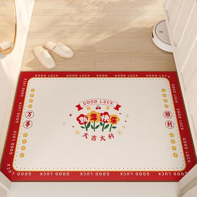 入户门地垫耐脏免洗皮革新款新年