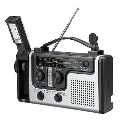 FM/AM Radio Emergency Charger Flashlight Hand Crank