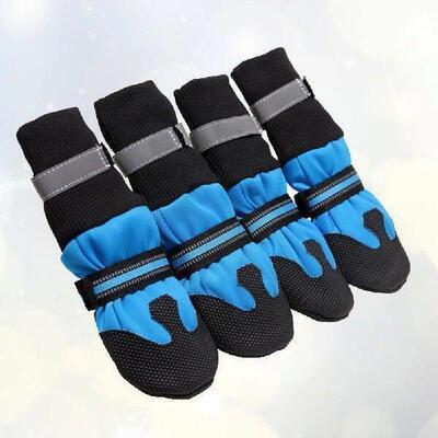 Pet Dog Walking Shoes Warm Color Anti-Slip Soft Boots For