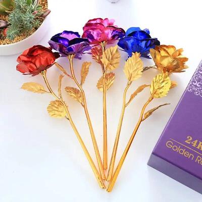 24k gold roses naked flowers Tanabata Valentine