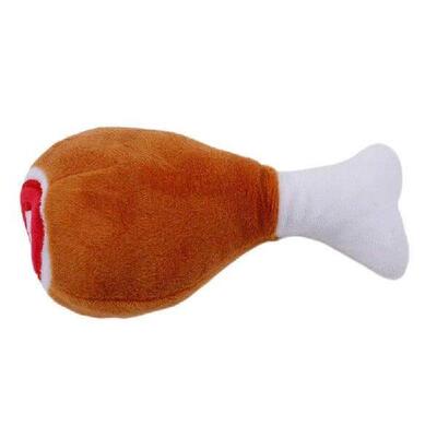 Pet Dog Toys Chicken Leg Plush Dog Squeak Toys Pet Training