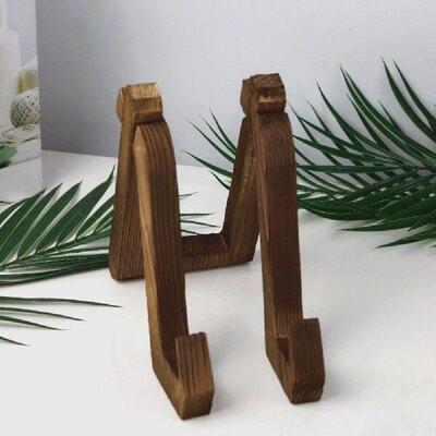 Wooden Kitchen Counter Item Display Rack Multifunctional