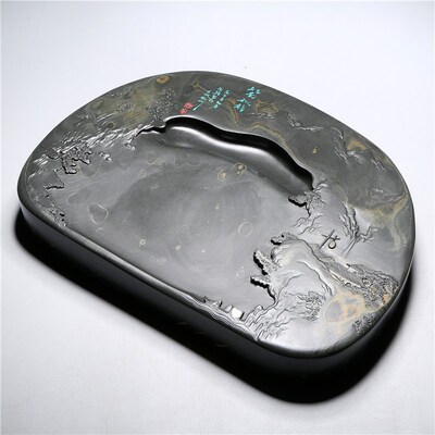 名家作品 江g南秋韵 精品老坑籽料天然原石砚台歙砚高档文房端砚