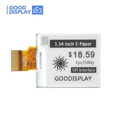 1.54寸电子纸 Eink墨水屏 快刷局刷 200x200分辨率GDEY0154D67