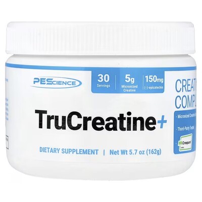 PEScience,TruCreatine+，复合肌酸，5.67 盎司（161 克）