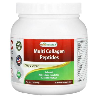 Best Naturals,Multi Collagen Peptides, Unflavored, 1 lb (454