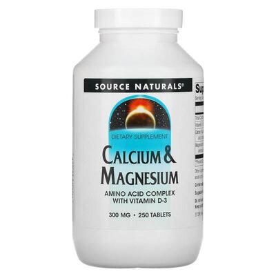 Source Naturals 钙镁复合片含维生素D3