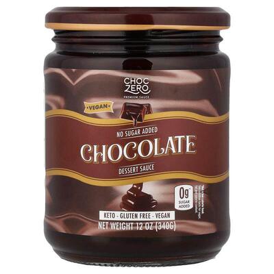 ChocZero,Dessert Sauce, Chocolate, 12 oz (340 g)
