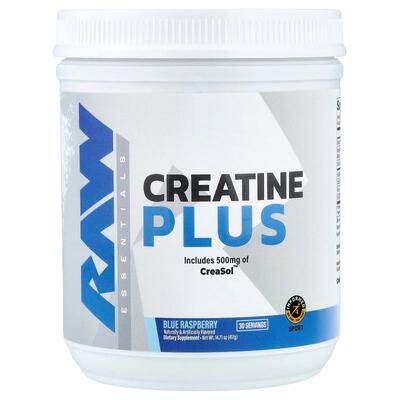 Raw Nutrition,Essentials, Creatine Plus, Blue Raspberry, 14.