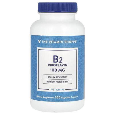 The Vitamin Shoppe,Vitamin B2 Riboflavin, 100 mg, 300 Vegeta