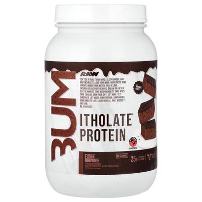 Raw Nutrition,Bum, Itholate® Protein, Fudge Brownie, 30.86 o