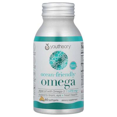 Youtheory,Ocean-Friendly Omega, 60 Softgels (735 mg per Soft