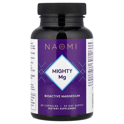 NAOMI,Mighty Mg, 60 Capsules (180 mg per Capsule)