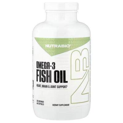 Nutrabio Labs,Omega-3 鱼油，400 粒软胶囊
