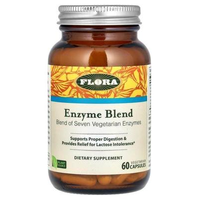 Flora,Enzyme Blend, 60 Vegetarian Capsules