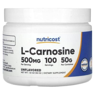 Nutricost,L-Carnosine, Unflavored, 1.8 oz (50 g)