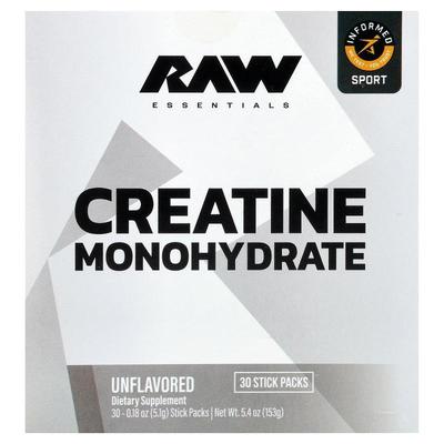 Raw Nutrition,Essentials, Creatine Monohydrate, Unflavored,
