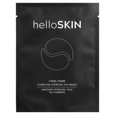 HelloSkin,Charcoal Hydrogel Eye Beauty Masks, 1 Pair