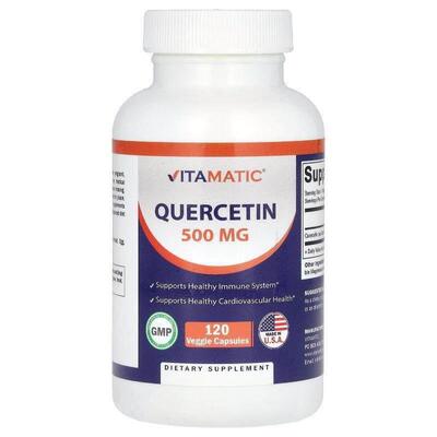 Vitamatic,Quercetin, 500 mg, 120 Veggie Capsules