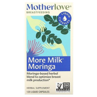 Motherlove,More Milk Moringa, 120 Liquid Capsules