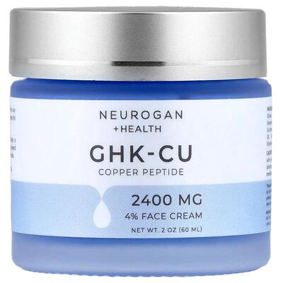 Neurogan Health,GHK-CU Copper Peptide, Face Cream, 2 oz (60