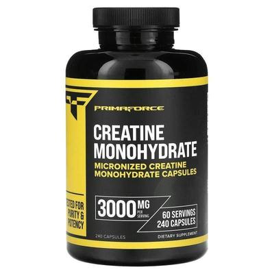 Primaforce,Creatine Monohydrate, 750 mg, 240 Capsules