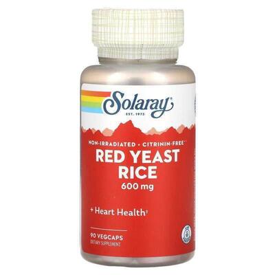 Solaray,Red Yeast Rice, 600 mg, 45 VEGCAPS