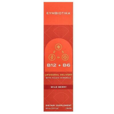 Cymbiotika,B12 + B6，用富里酸矿物质输送脂质体，野生浆果，2 6