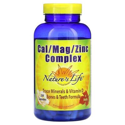 Nature's Life,Cal/Mag/Zinc Complex, 250 Capsules