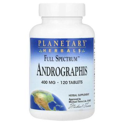 Planetary Herbals,全谱，穿心莲，400 毫克，120 片