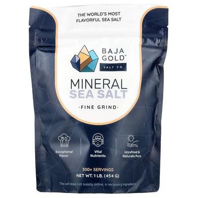 Baja Gold Salt Co.,Mineral Sea Salt, Fine Grind, 1 lb (454 g