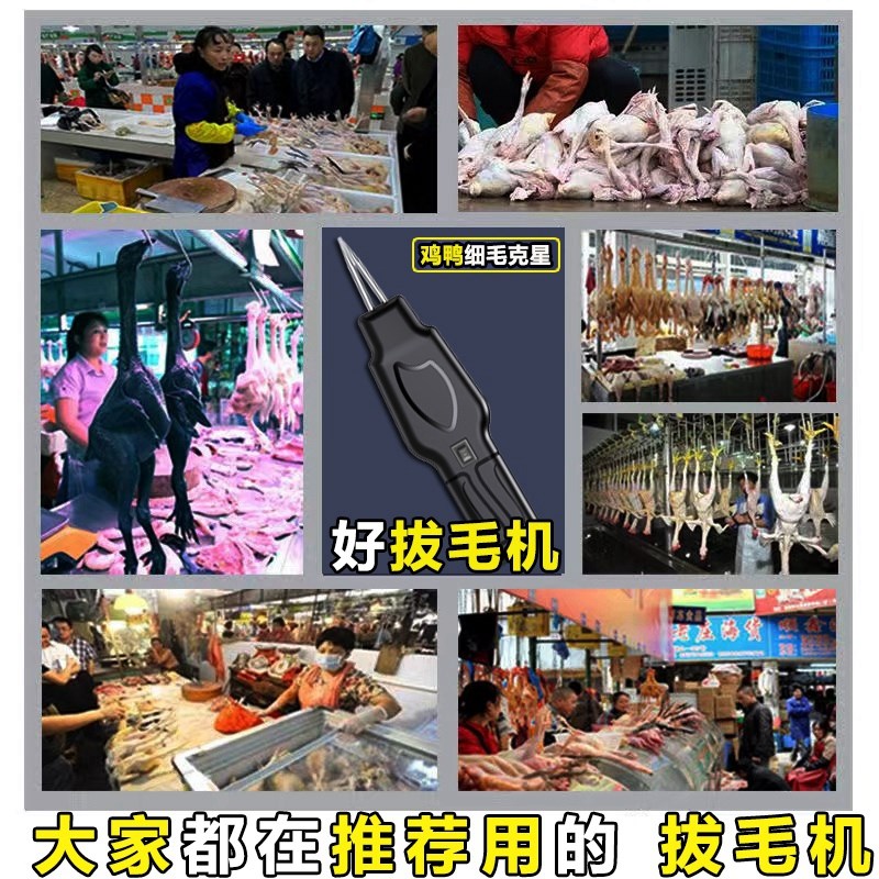 拔毛神器鸡毛鸭毛电动去杀x鸭鹅家禽脱毛机拔毛机拨鸭毛家商用