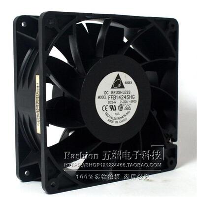 台达14CM 24V 2.30A FFB1424SHG 高品质 4线PWM温控 暴力散热风扇