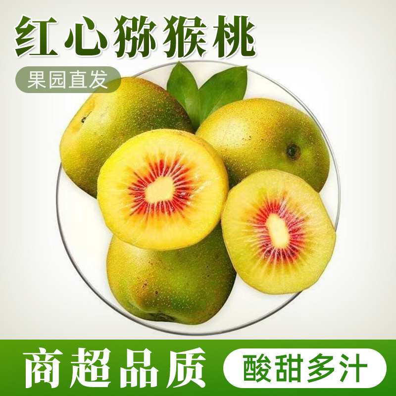 四川浦江红心猕猴桃新鲜水果果园直发酸甜多汁奇异果包邮