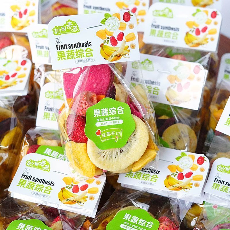6月份妙果麦巷水果综合芭蕉木瓜波罗蜜大枣草莓混合果干