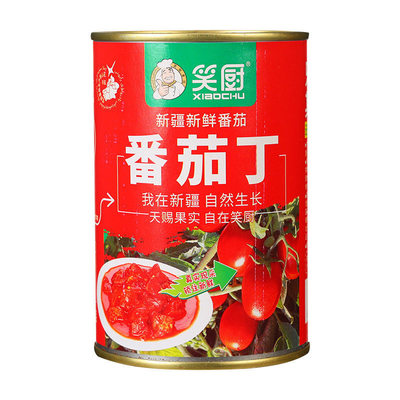 Xiaochun Xinjiang Tomato Chunks Canned Fresh Natural 400g