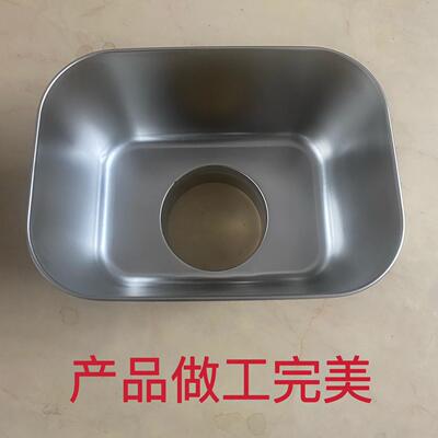 304不锈钢雨水斗屋檐落水斗DN75PVC排水管方形接水漏斗雨水管漏斗