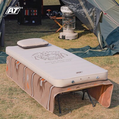 AT户外露营充气床垫加厚帐篷地垫乳酪睡垫便携式自动充气垫懒人垫