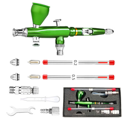 M180喷笔上色彩绘汽车喷漆笔美工模型美术喷绘笔0.2-0.3-0.5mm