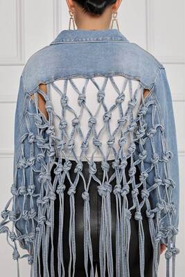 Plus size denim jacket for women coat jeans jackets 2022 new