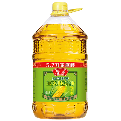 鲁花压榨特香玉米胚芽油5.7L
