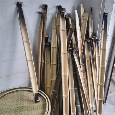 竹编 竹制品 竹匾 竹子 竹竿 竹担子 竹扁担竹挑子 挑水专用扁担